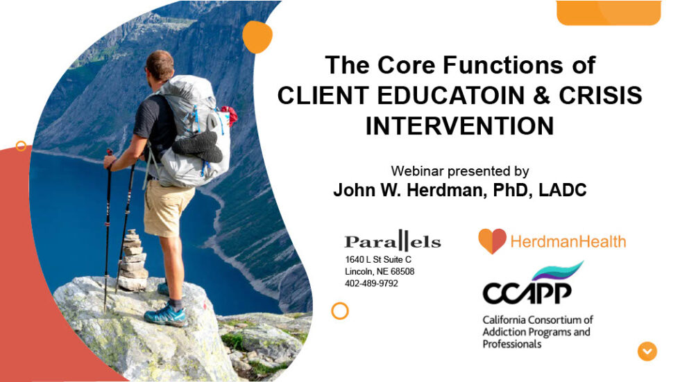 Global Criteria: The Core Functions of Client Education and Crisis ...